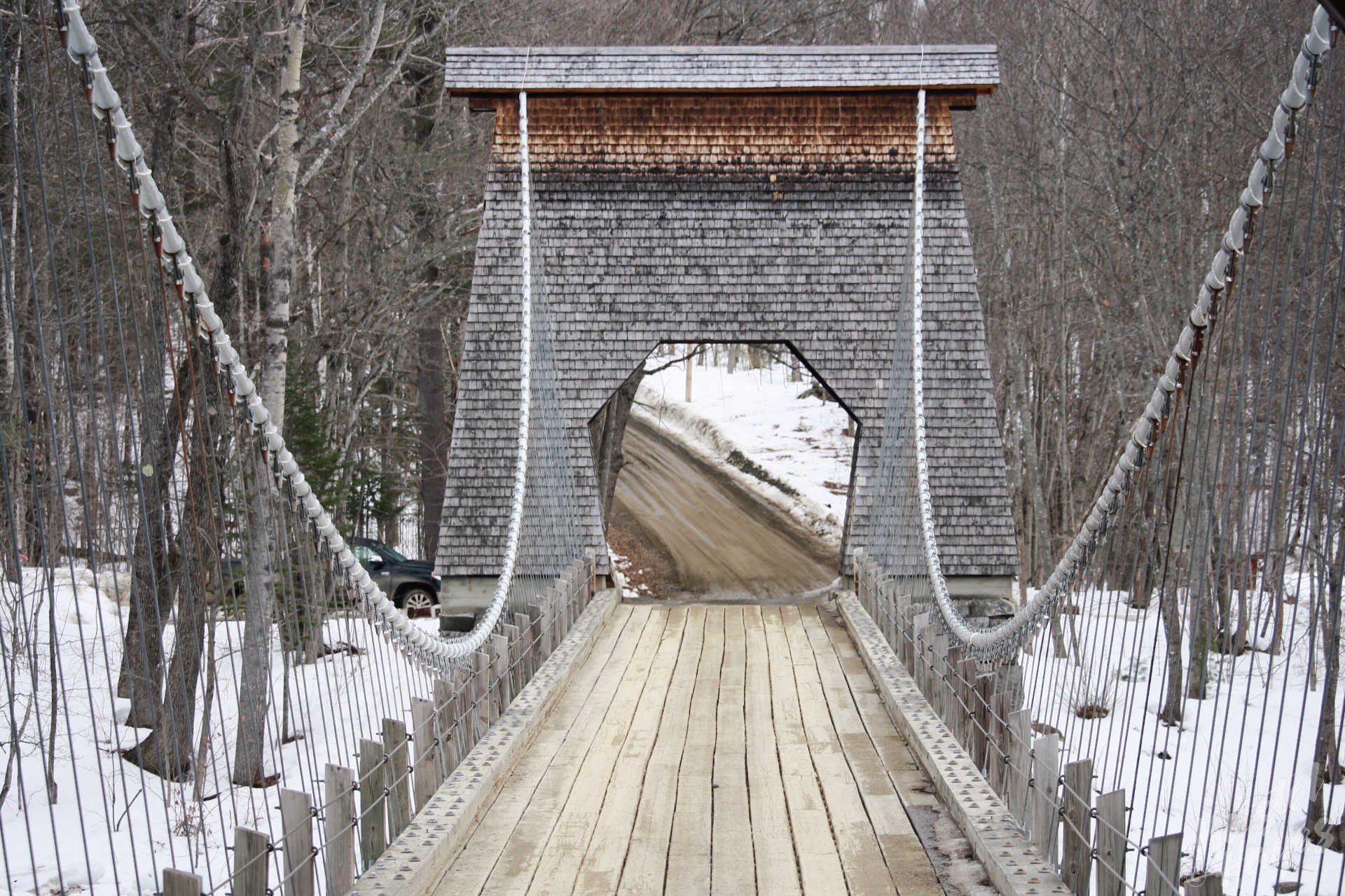 Wire Bridge, New Portland Maine | Kristel Hayes Photojournal